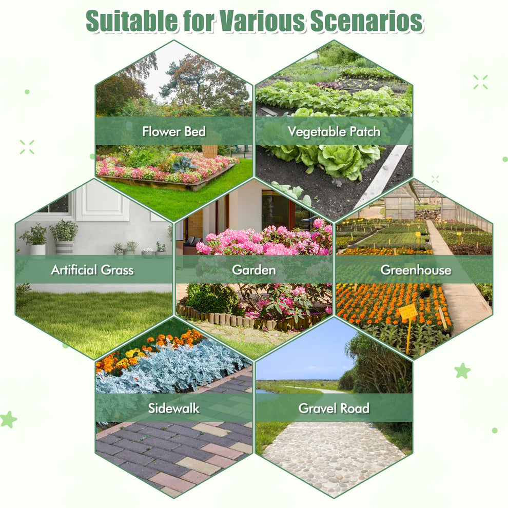Garden Weed Barrier Fabric PP Weed Control Fabric with Guide Line-3.5 ...